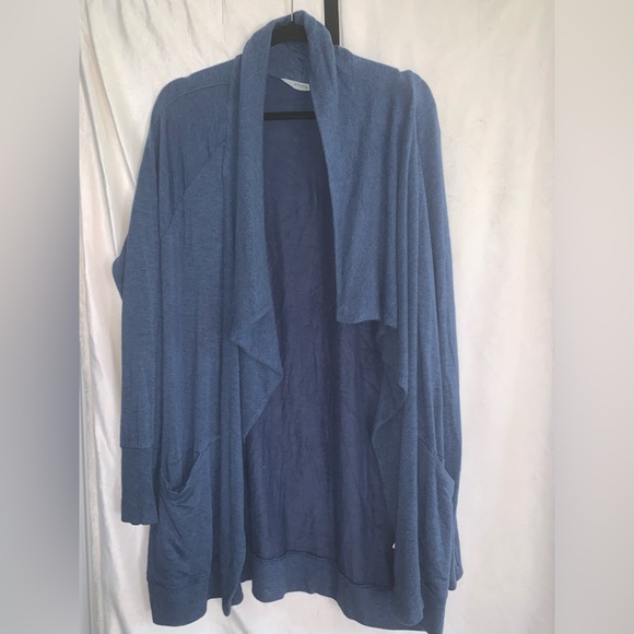 Athleta | Sweaters | Athleta Blue Draped Open Cardigan | Poshmark